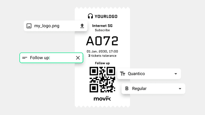 Queue Management with Paper Tickets | Moviik